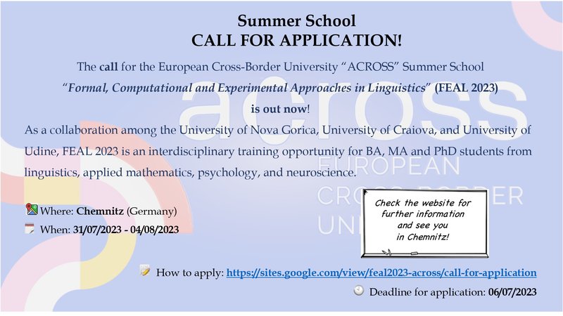 Summer Schools • UNG